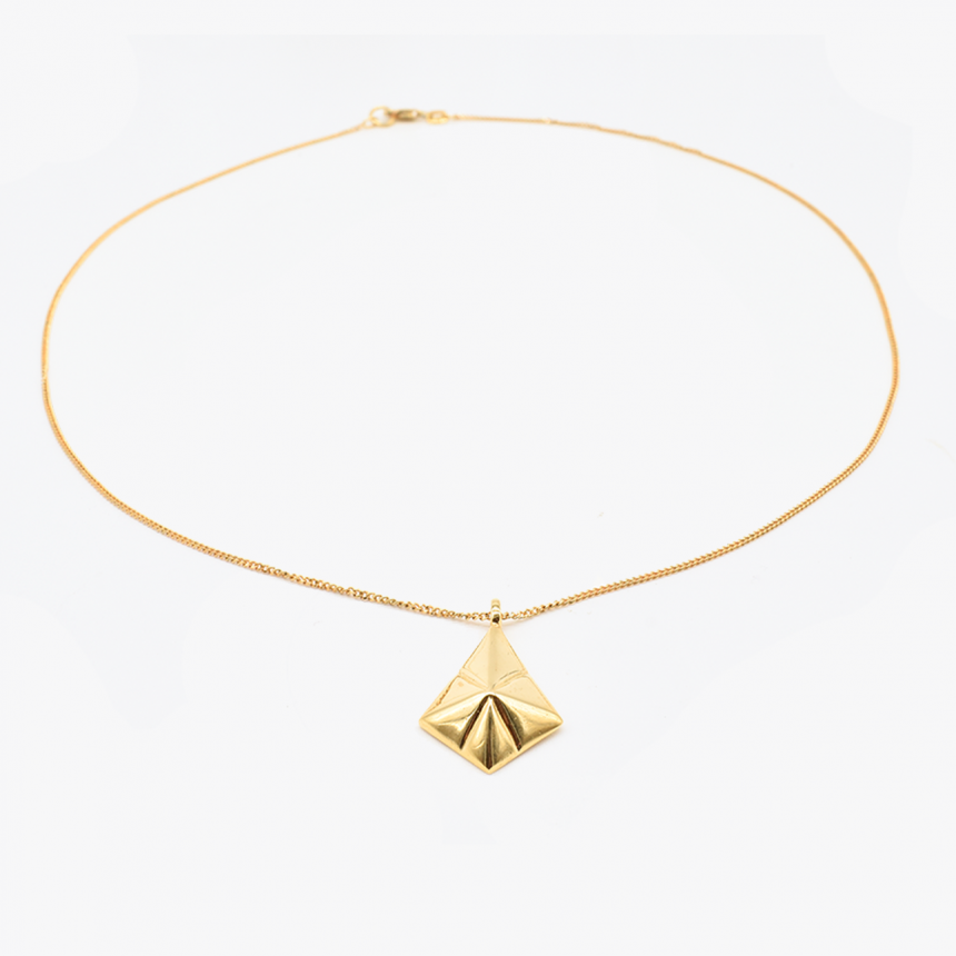 Dije Cometa con cadena en plata con baño de oro - Lola Ramos